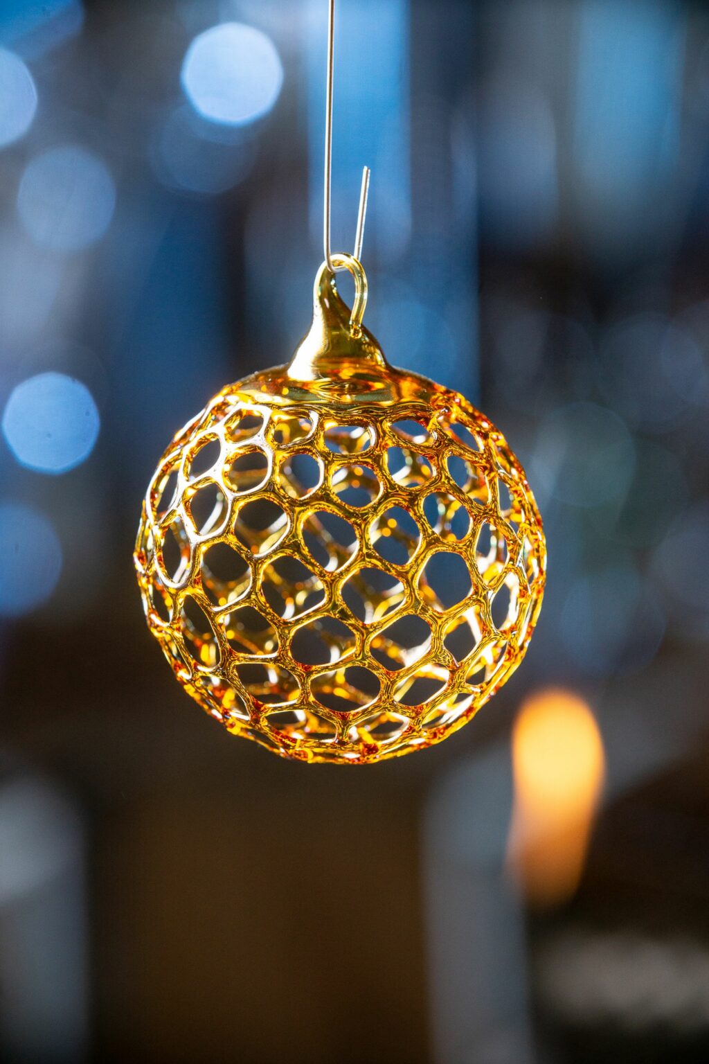 Gitterkugel "Jesse" - Glass Cowboy - Glasbläserkunst aus flüssigem Glas